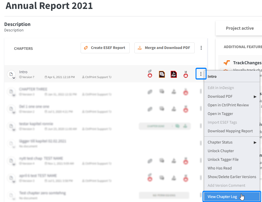 Download Chapter Activity Logs CtrlPrint Support